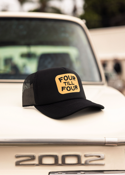 FTF BADGE TRUCKER HAT – fourtillfour